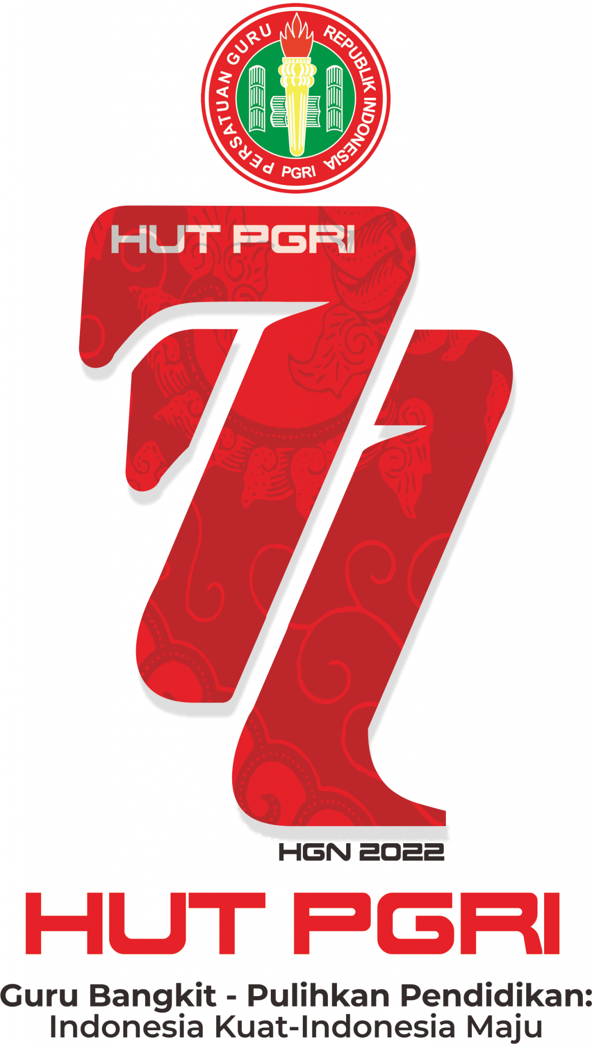 Download Logo HUT PGRI Ke-77 2022, Format CDR dan PNG - Farazinux