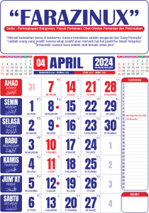 Kalender April 2024 Lengkap dengan Berbagai Pilihan Desain - Farazinux